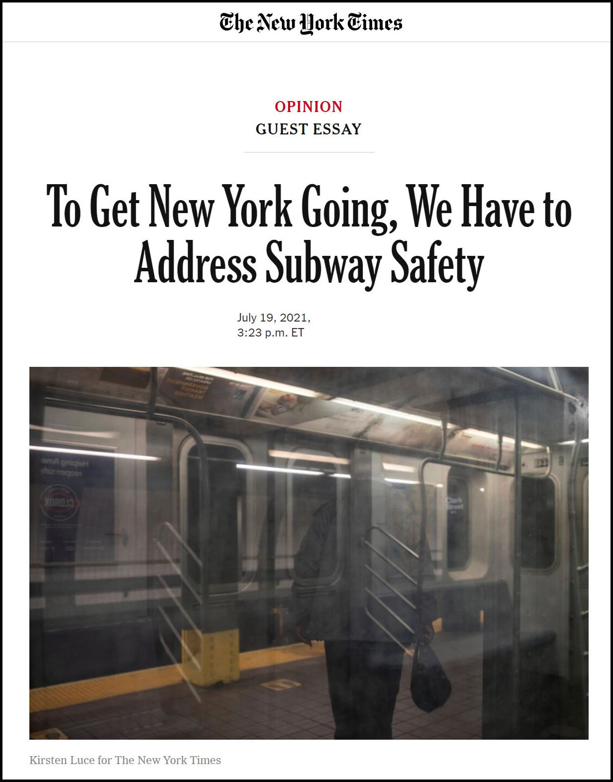 Subway Safety and Proactive Policing - Secure 1776 Analysis